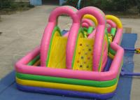 China Colourful Big Bounce House 16 X 7 X 5.6m , Outdoor Games Bounce House For Fun for sale