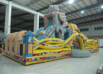 China Inflatable Fun City Indoor Playground Robot 12x6.5x5.8m Safe Nontoxic For Amusement Park for sale