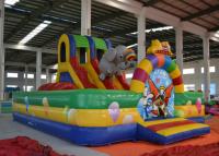 China Circus Elephant Clown Inflatable Fun City Digital Printing For Amusement Park for sale