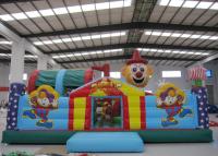 China Colourful Funny Clown Inflatable Fun City 8 X 6 X 5m 0.55mm Pvc Tarpaulin Fire Resistance for sale