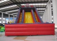 China Spiderman inflatable dry slide Marvel super spiderman red classic cartoon inflatable standard slide on sale for sale