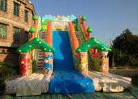 China Good quality inflatable high dry slide inflatable animals forest colourful high dry slide for sale