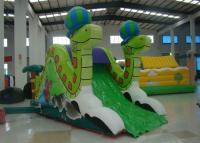 China Mini Snake Style Commercial Inflatable Water Slides 0.55mm Pvc Tarpaulin Safe Nontoxic for sale