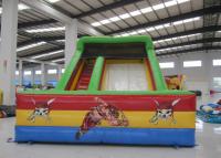China Kindergarten Baby Commercial Inflatable Water Slides Rutsche Pirate Theme Colourful for sale