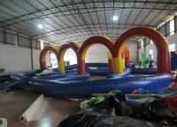 China Outdoor Race Track Inflatable Sports Games 12 X 12m 0.55mm Pvc Tarpaulin Fireproof for sale