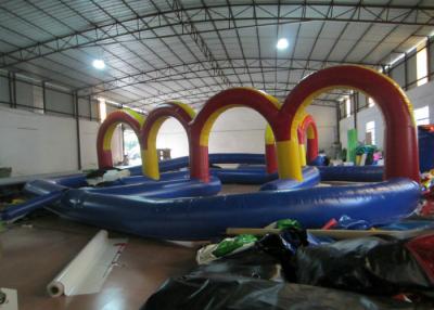 China Outdoor Race Track Inflatable Sports Games 12 X 12m 0.55mm Pvc Tarpaulin Fireproof for sale