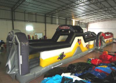 China Giant Funny Adult Inflatable Obstacle Courses 10 X 2 X 2.6m 0.55mm Pvc Tarpaulin for sale