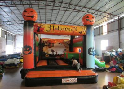 China Inflatable Halloween Pumpkin Theme Minnie Mouse Jumping Castle Inflatable Halloween Bouncer for sale