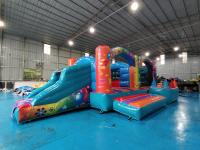 China Indoor Playground Inflatable Bouncer Combo With Slide Gaint Inflatable Amusement Park for sale