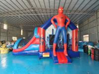 China Manufacture Bouncy Castler Inflatable Bouncer Combo With Slide SpidermMan Castle for sale