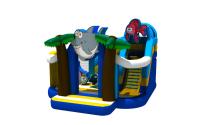 China Funny Ocean Theme Shark Anime Inflatable Bouncy House With Slide Inflatable Jumping House Combo for sale