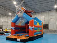 China Commercial Grade Inflatable Bounce House Helicopter Plane Cartoon Inflatable Bouncer Jumping Playground For Kids for sale