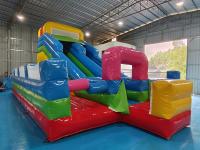 China High Quality Commercial Outdoor Giant Inflatable Fun City Jumping House With Slide Inflatable Playground For Kids for sale