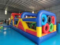 China Commercial Grade PVC Tarpaulin Giant Inflatable Obstacle Courses Inflatable Fun City For Outdoor for sale