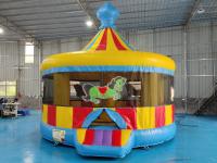 China Commercial Carousel Bounce House Inflatable Amusement Park Jumping House Inflatable Bouncer For Kids for sale