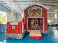 China Commercial PVC Tarpaulin Fireproof Baffle Inflatable Bounce House With Slide Inflatable Combo Castle For Kids for sale