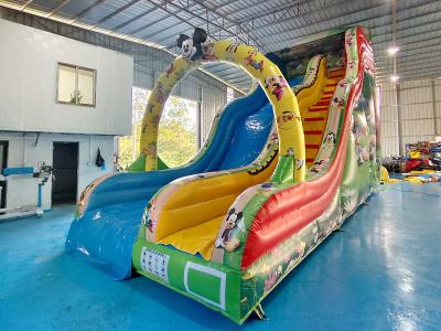 China Commercial Outdoor Inflatable Dry Slide Castle Disney Micky Mouse Cartoon Party Inflatable Dry Slide For Kids And Adults for sale