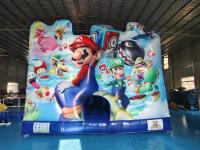 China Digital Printing Inflatable Bounce House With Slides Super Mario Inflatable Jumping Castle for sale