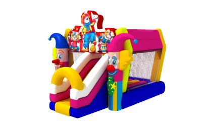 China ODM Inflatable Bouncy House With Slide Clown Inflatable Combo for sale