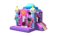 China Customized Inflatable Bouncy House With Slide Alien Astronaut Moon Inflatable Combo for sale