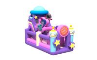 China Manufacturer Inflatable Double Slides Moon Alien Astronaut Inflatable Slides For Kids for sale