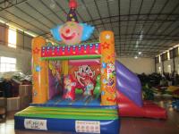 China Funny Painting Kids Inflatable Bounce House Commercial Inflatable Clown Themed Combo Bouncer for sale