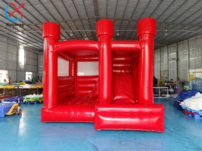 China Customized Red Inflatable Wedding Bouncy House With Slide Inflatable Combo For Party for sale