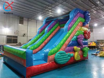China Commercial Inflatable Slide Colorful Candy Inflatable Dry Slides Outdoor for sale