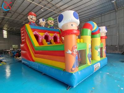 China Customized Inflatable Slides Playground Super Mario Park Inflatable Bouncy House for sale