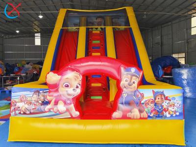 China Factory Commericial Inflatable PAW Patrol Slide Big Inflatable Double Dry Slides for sale