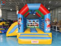 China Customized Inflatable Paw Patrol Jumping Bouncy Castle With Slide Combo For Kids for sale