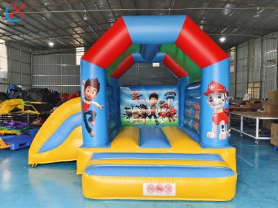 China Customized Inflatable Paw Patrol Jumping Bouncy Castle With Slide Combo For Kids for sale