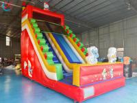 China Commercial The Smurfs Inflatable Dry Slides Inflatable Bouncy Castle For Kids for sale