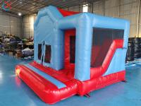 China Manufacturer Custom Color Splicing Inflatable Elastic House Trampoline for sale