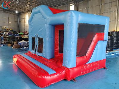China Manufacturer Custom Color Splicing Inflatable Elastic House Trampoline for sale