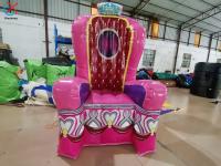 China Manufacturer Industrial Commercial Red Magic Seat Theme Inflatable Seat for sale