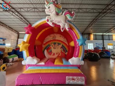 China Commercial Inflatable Unicorne Jump Bouncy Castle Inflatable Bouncer For Kids for sale