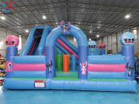 China Digital Printing Inflatable Combos Stitch Inflatable Bouncy House With Slide for sale