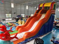 China Factory Commercial Goldfish Inflatable Slide Inflatable Dry Slides For Outdoor for sale