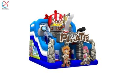 China Factory Commercial Inflatable Pirate Bouncy House With Slide Inflatable Castle for sale