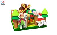 China Outdoor Inflatable Bouncy House With Slide Farm Inflatable Castle For Kids for sale