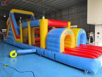 China Customized Colorful Inflatable Obstacle Course Castle Inflatable Interactive Game for sale