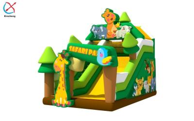 China OEM/ODM Commercial Safari Park Inflatable Slide Inflatable Dry Slides For Outdoor for sale