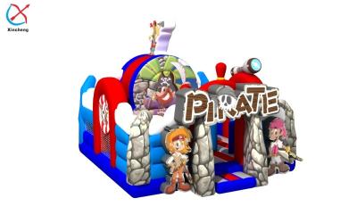China Commercial Custom Inflatable Pirate Fun City Inflatable Castle For Kids for sale