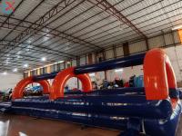 China Commercial Inflatable Water Slide Inflatable Summer Slip Slides With Pool for sale