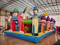 China Commercial Inflatable The Clown Fun City Inflatables Bouncy House Slide Castle for sale