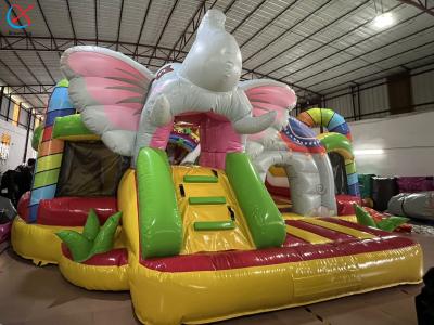 China Manufacturer Zoo Inflatable Fun City Inflatable Bouncy House Slide Castle for sale
