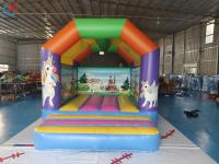 China Commercial Inflatable Colorful Bounce House Unicorn Inflatable Jumping Castle for sale
