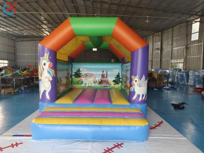 China Commercial Inflatable Colorful Bounce House Unicorn Inflatable Jumping Castle for sale