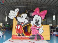 China Commercial Mickey And Minnie Inflatable Bouncy House With Slides Combo Castle for sale